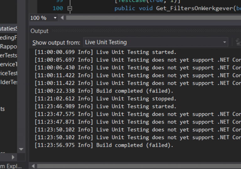 Live Unit Testing in Visual Studio 2017 - Get There